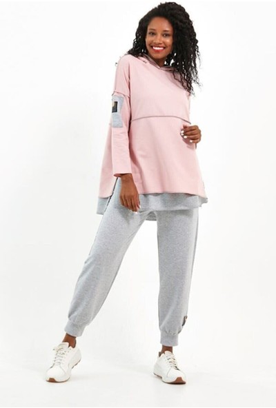 Lovie Kadın Kapüşonlu Alt Üst Eşofman Takımı Lovie Kadın Kapüşonlu Alt Üst Eşofman Takımı