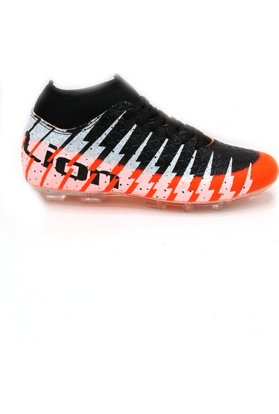 Lion 1453 Turuncu Siyah Çoraplı Krampon Futbol Ayakkabısı Lion 1453 Turuncu Siyah Çoraplı Krampon Futbol Ayakkabısı