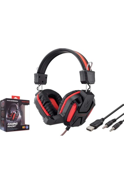 Hadron Kulaklık Mikrofonlu Pc Oyun USB & Aux 3.5mm HD1132 Hadron Kulaklık Mikrofonlu Pc Oyun USB & Aux 3.5mm HD1132