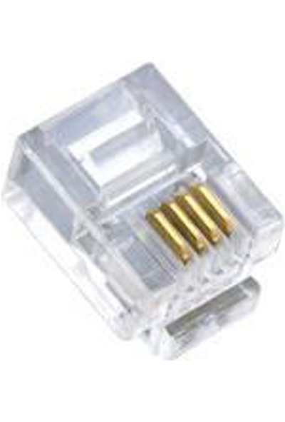 Yka RJ11 Jack 4 Pin 100 Adet Yka RJ11 Jack 4 Pin 100 Adet