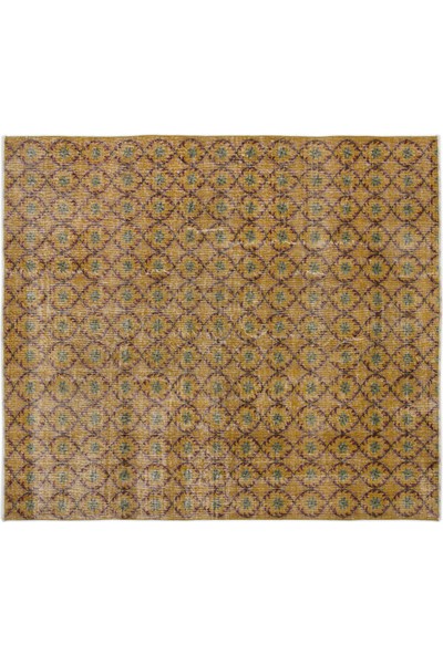 Bespoky Vintage 200x231 Cm Geleneksel Oryantal Yün Pamuk El Dokuma Alan Halısı