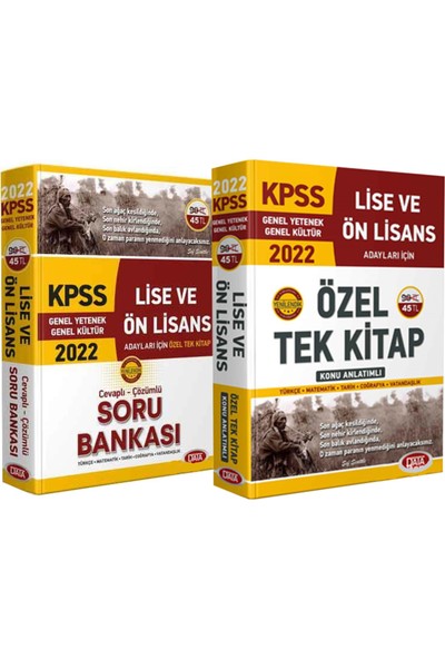 Data Yayınları KPSS Konu Anlatımı + Çözümlü Soru Bankası Seti