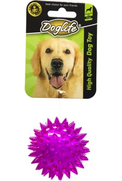 Doglife 203004- Köpekler Için Işıklı Oyun Topu Mor Doglife 203004- Köpekler Için Işıklı Oyun Topu Mor