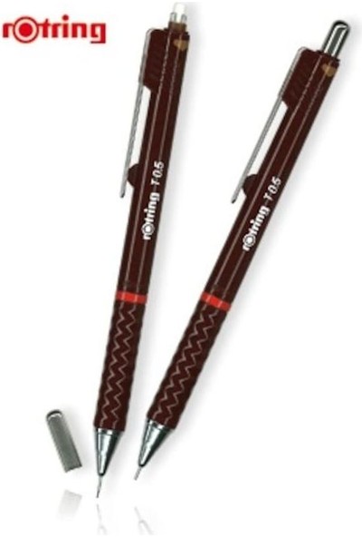 Rotring Eski Kasa T Mekanik Uçlu Kalem 0,5 mm Bordo