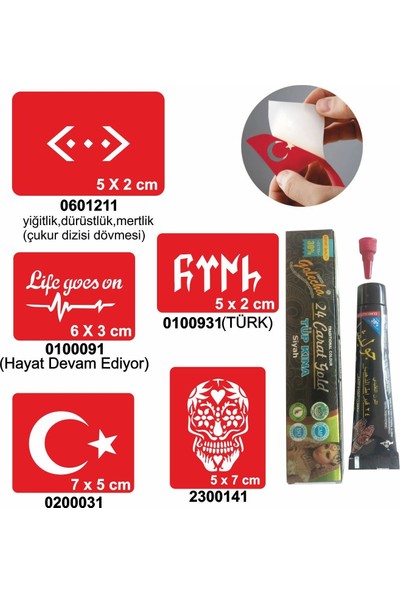 Alsepeteavm Çukur Göktürkçe Desenler Hint Kınası ile Geçici Dövme Alsepeteavm Çukur Göktürkçe Desenler Hint Kınası ile Geçici Dövme