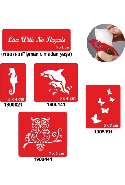 Alsepeteavm Baykuş Yunus Dövme Şablonu ve Kına Desenleri 5 Adet