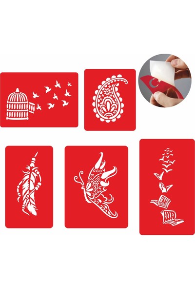 Alsepeteavm Sırt ve Bacak Modelleri 5 Adet Geçici Dövme ve Kına Deseni Spreysiz Alsepeteavm Sırt ve Bacak Modelleri 5 Adet Geçici Dövme ve Kına Deseni Spreysiz