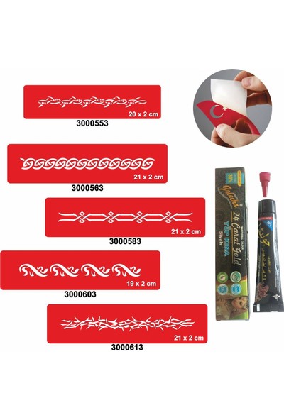 Alsepeteavm Kol Zincir Desenleri Hint Kınası ile Geçici Dövme