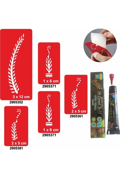 Alsepeteavm Otantik Kına Desenleri Hint Kınası ile Geçici Dövme