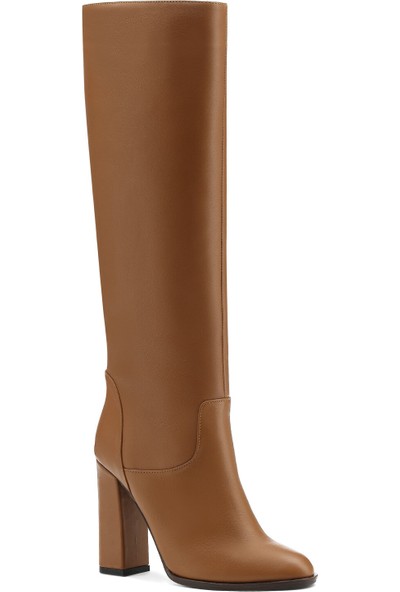 Nine West Balıva 1pr Taba Kadın Topuklu Çizme