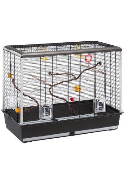 Versele Laga Ferplast Piano 6 Kuş Kafesi Siyah