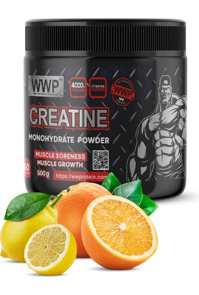 WWP Creatıne Lemon Orange Flavor 500GR WWP Creatıne Lemon Orange Flavor 500GR