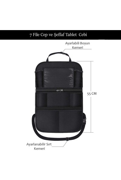 Revu Baby Araba Koltuk Arkası Eşya Düzenleyici Organizer Revu Baby Araba Koltuk Arkası Eşya Düzenleyici Organizer