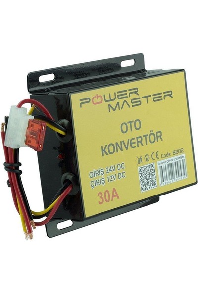 Powermaster 30AMPER 24V-12V Dc Konvertör Powermaster 30AMPER 24V-12V Dc Konvertör