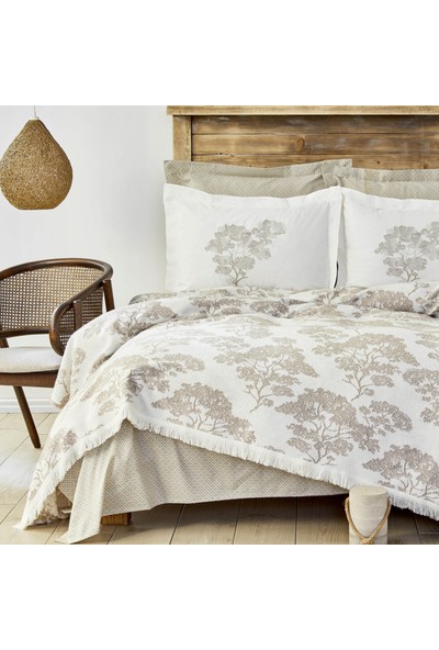 Karaca home edita gri çift kişilik nish set