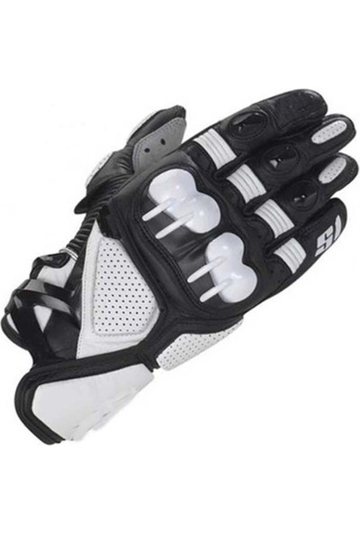 Gahome Nefes Alabilir Motosiklet Binme Eldivenleri Deri Düşme Önleyici Kros (Yurt Dışından)