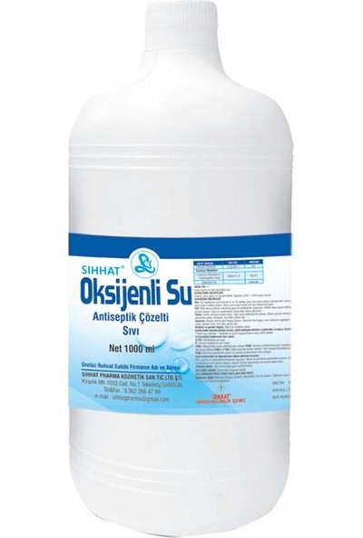 Sıhhat Oksijenli Su 1000 gr