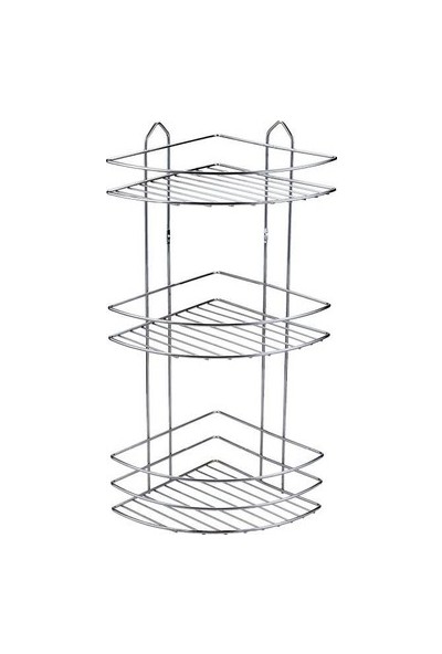 Renk Yapı Köşe 3 Katlı Krom Banyo Duş Köşe Banyo Duş Rafı Şampuanlık Renk Yapı Köşe 3 Katlı Krom Banyo Duş Köşe Banyo Duş Rafı Şampuanlık