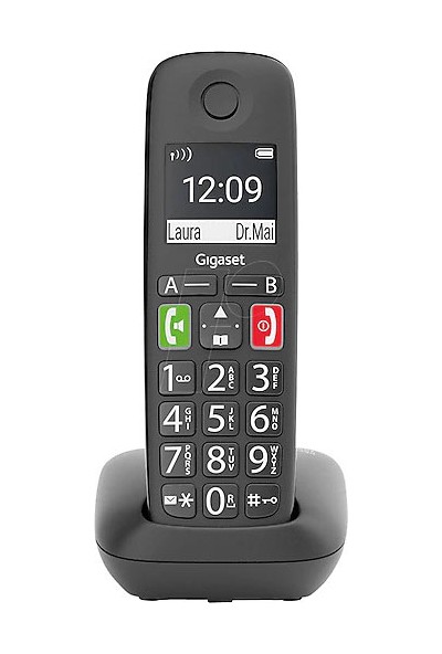 Gigaset E290 Geniş Ekran Siyah Telsiz Dect Telefon Gigaset E290 Geniş Ekran Siyah Telsiz Dect Telefon