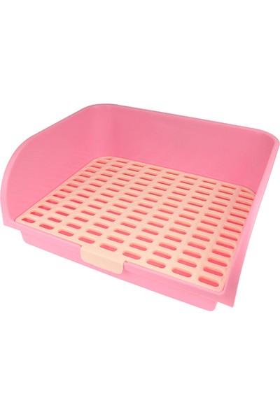 Homyl Tavşan Çöp Kutusu Plastik Çöp Kutusu Lazımlık Yetişkin Yaban Gelinciği Hamster Pembe Için (Yurt Dışından)