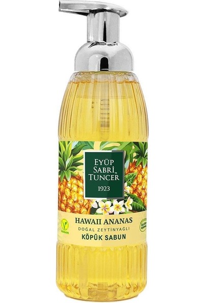 Eyüp Sabri Tuncer Hawaii Ananas Doğal Zeytinyağlı Köpük Sabun 500 ml Eyüp Sabri Tuncer Hawaii Ananas Doğal Zeytinyağlı Köpük Sabun 500 ml