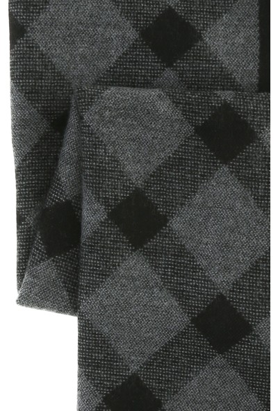 Fabrika Duk Atkı 3535 Desenli Gri Atkı