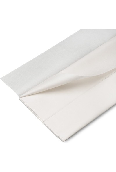 Italyan Fil Dişi Beyazı Renk Pelur Kağıdı 50*75CM F005CPL 10 Adet