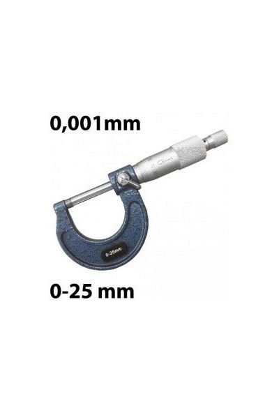 Lyk 5208 Mekanik Mikrometre 0-25 mm 0.001 mm Hassasiyetli