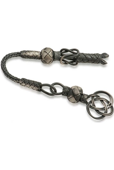 Silver Gümüş Trabzon Örmesi Kazaz Tesbih Püskülü