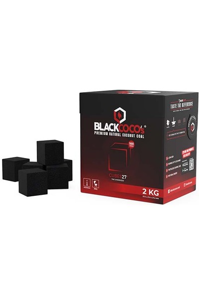 Blackcoco's Hindistan Cevizi Kömürü 2 kg CUBES27+ Blackcoco's Hindistan Cevizi Kömürü 2 kg CUBES27+