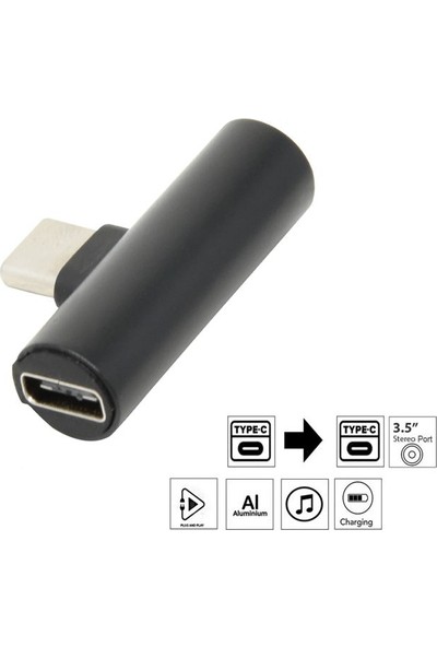 Sunline 192423 Type-C Kulaklık & Şarj Dönüştürücü Sunline 192423 Type-C Kulaklık & Şarj Dönüştürücü