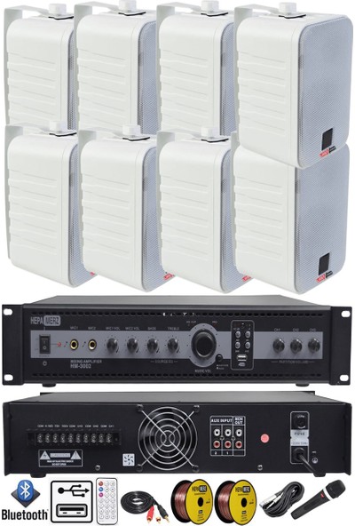 Lastvoice High Voice Paket-4 Bölgeli Anfi ve Duvar Hoparlör Ses Anons Sistemi Seti Lastvoice High Voice Paket-4 Bölgeli Anfi ve Duvar Hoparlör Ses Anons Sistemi Seti