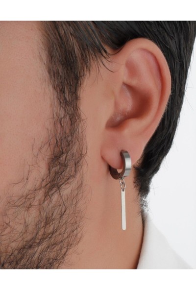 Takıconcept Deliksiz Sıkıştırmalı Sallantı Çelik Erkek Küpe Takıconcept Deliksiz Sıkıştırmalı Sallantı Çelik Erkek Küpe