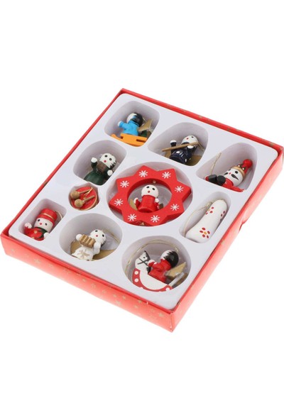 Lovoski Ahşap Biblo Asılı Kolye Noel Ağaçları Dekorasyon Süsler Kutusunda 10 Adet (Yurt Dışından) Lovoski Ahşap Biblo Asılı Kolye Noel Ağaçları Dekorasyon Süsler Kutusunda 10 Adet (Yurt Dışından)