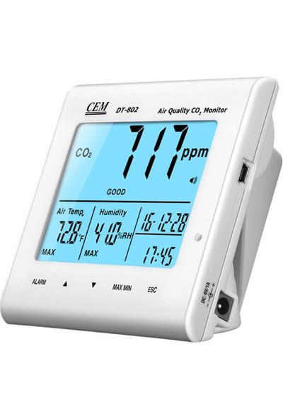 Cem DT-802 Hava Kalitesi Ölçüm Cihazı | Karbondioksit Ölçer