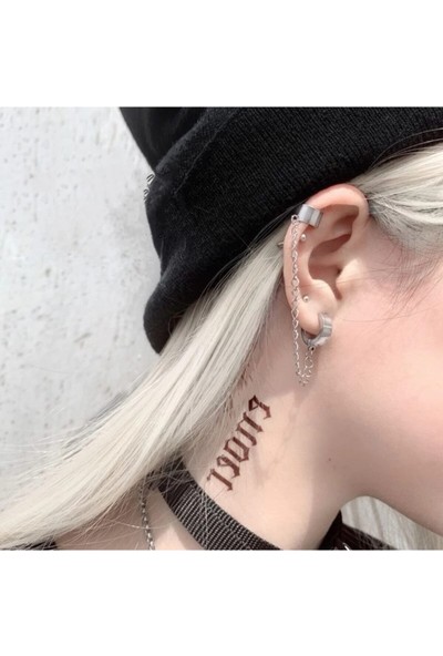 Takıconcept Üst Deliksiz Alt Delikli Halka Çelik Küpe Takıconcept Üst Deliksiz Alt Delikli Halka Çelik Küpe