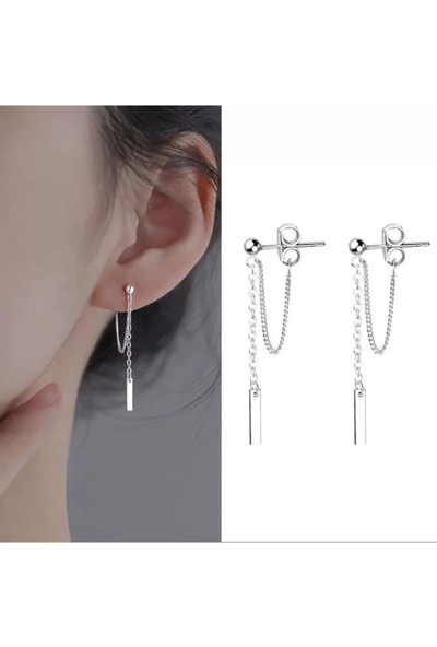 Takıconcept Ikili Zincir Kore Style Küpe 2 Adet