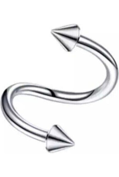 Takıconcept Unisex Gümüş Çelik Spiral Model Sivri Uçlu Helix Kıkırdak Piercing Takıconcept Unisex Gümüş Çelik Spiral Model Sivri Uçlu Helix Kıkırdak Piercing