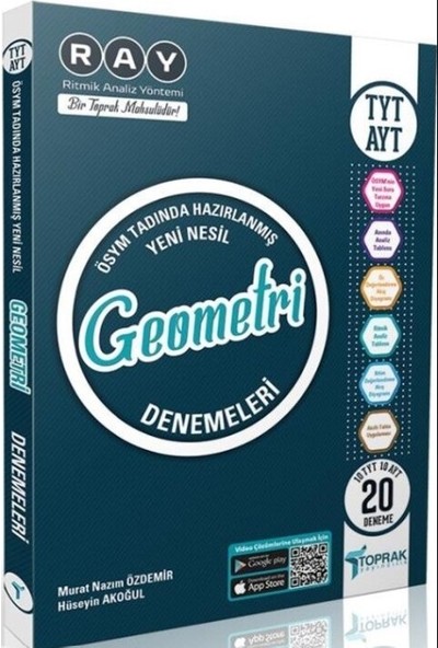Toprak Yayıncılık TYT-AYT Geometri Deneme Kitabı Toprak Yayıncılık TYT-AYT Geometri Deneme Kitabı
