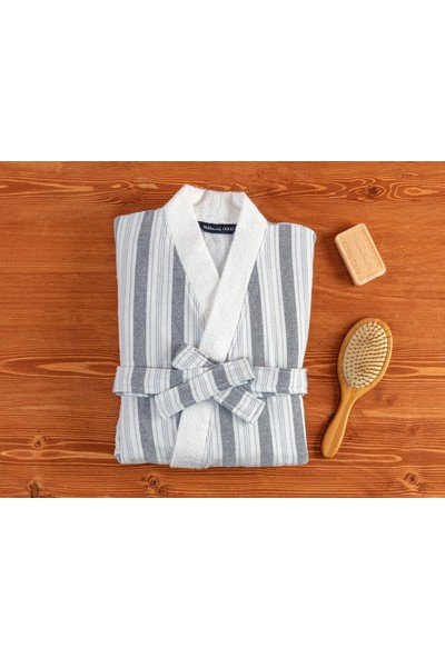 Madame Coco Odette Kimono Erkek Bornoz - Lacivert Madame Coco Odette Kimono Erkek Bornoz - Lacivert