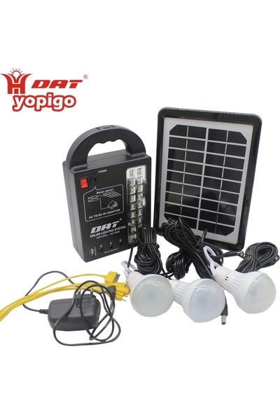 Yopigo Dat Güneş Enerjili Şarjlı Aydınlatma Cihazı Dat At-999