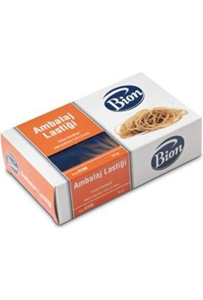 Bion Ambalaj Lastiği Kauçuk 80/50 mm 50 gr Kutu Midi 9100 Bion Ambalaj Lastiği Kauçuk 80/50 mm 50 gr Kutu Midi 9100
