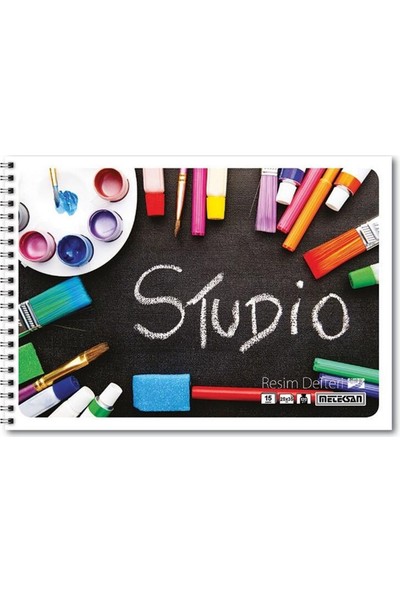 Meteksan Spiralli Resim Defteri Simple 35X50