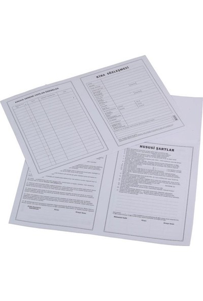 Gülpaş Kira Kontratı 28X41 100'lü 205 Gülpaş Kira Kontratı 28X41 100'lü 205