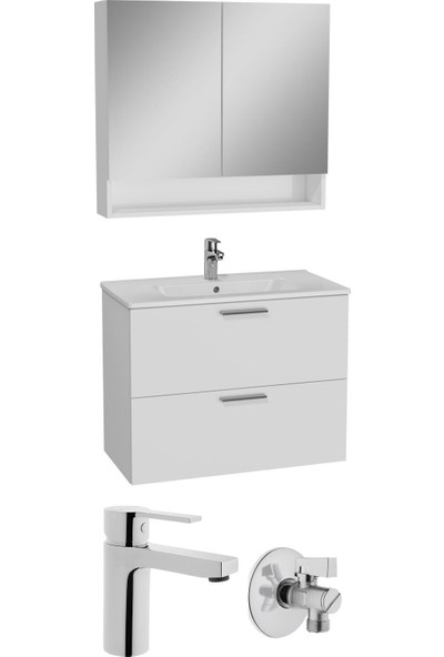 VitrA Mia Dolap ayna set 80 cm