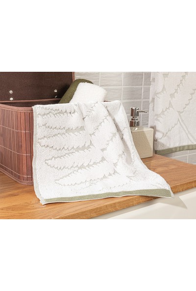 English Home Feliz Jakarlı El Havlusu 30X45 cm Yeşil