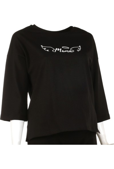 Baby Mom Hamile Sweatshirt Kıvırmalı Kol