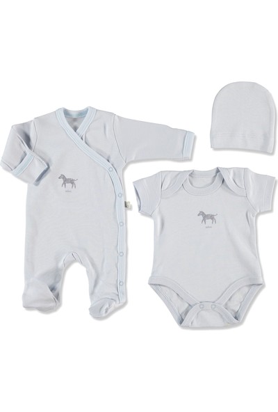 Bebbek Organik Tulum Body Şapka Premature Set