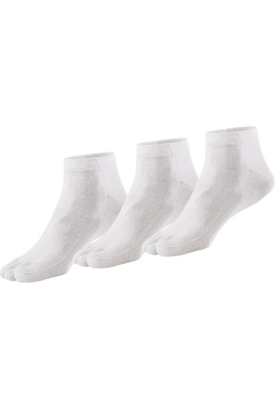 Bonny Silver Mantar Önleyici Parmaklı Patik Erkek Beyaz Gümüş Çorap 3'lü Paket Bonny Silver Mantar Önleyici Parmaklı Patik Erkek Beyaz Gümüş Çorap 3'lü Paket