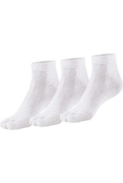 Bonny Silver Mantar Önleyici Parmaklı Patik Kadın Beyaz Gümüş Çorap 3'lü Paket Bonny Silver Mantar Önleyici Parmaklı Patik Kadın Beyaz Gümüş Çorap 3'lü Paket